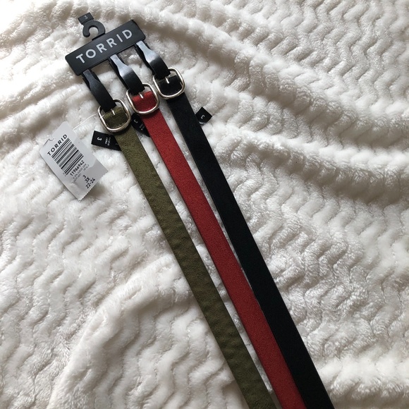 torrid | Accessories | Torrid Womens Silver Tone Buckle Belt Pack Of 3 ...